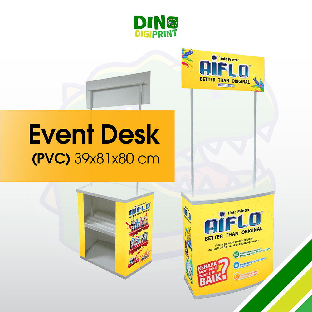 Jual EVENT DESK / MEJA PROMOSI/ BOOTH PORTABLE PVC UKURAN 39 x 81 x 80 ...
