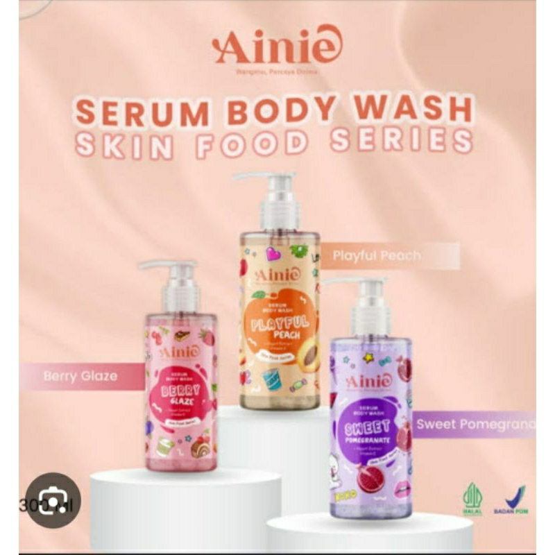Jual AINIE SERUM BODYWASH SKIN FOOD SERIES(300ML) | Shopee Indonesia