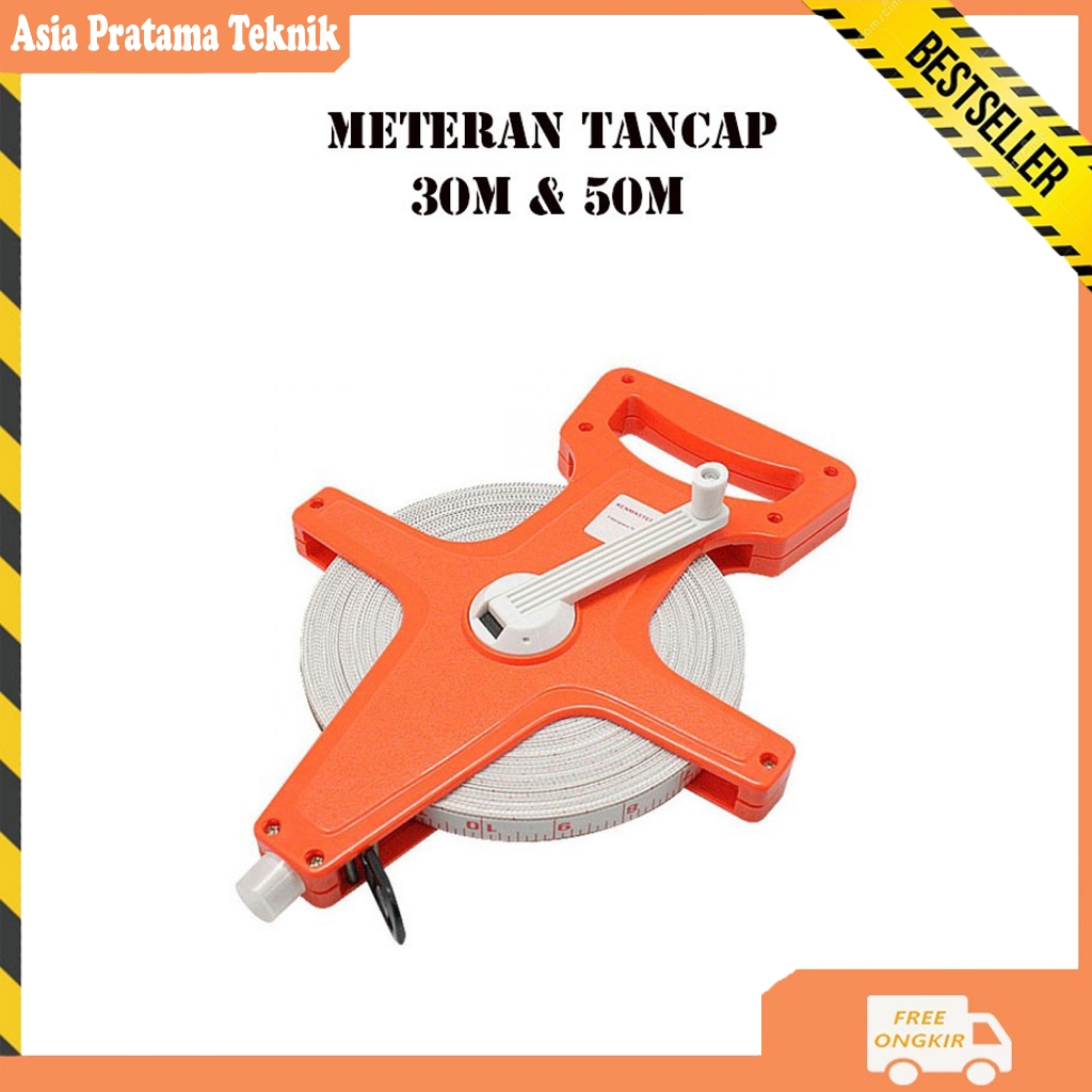 Jual Meteran Fiber 30 & 50 Meter / Meteran Tancap Tanah 30 / 50 M 30 ...