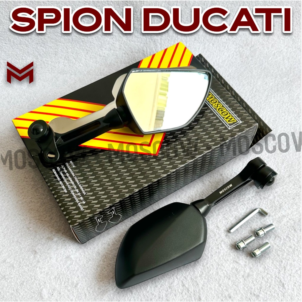 Jual SPION DUCATI MOSCOW KACA BENING PLUS BAUT KUNCI L PNP UNIVERSAL ...