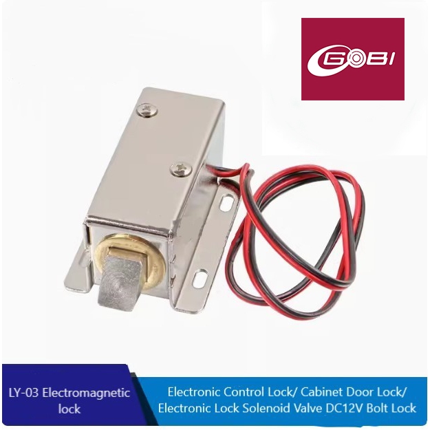 Jual Electromagnetic Lock LY-03 Electronic Lock Solenoid Valve DC 12V ...