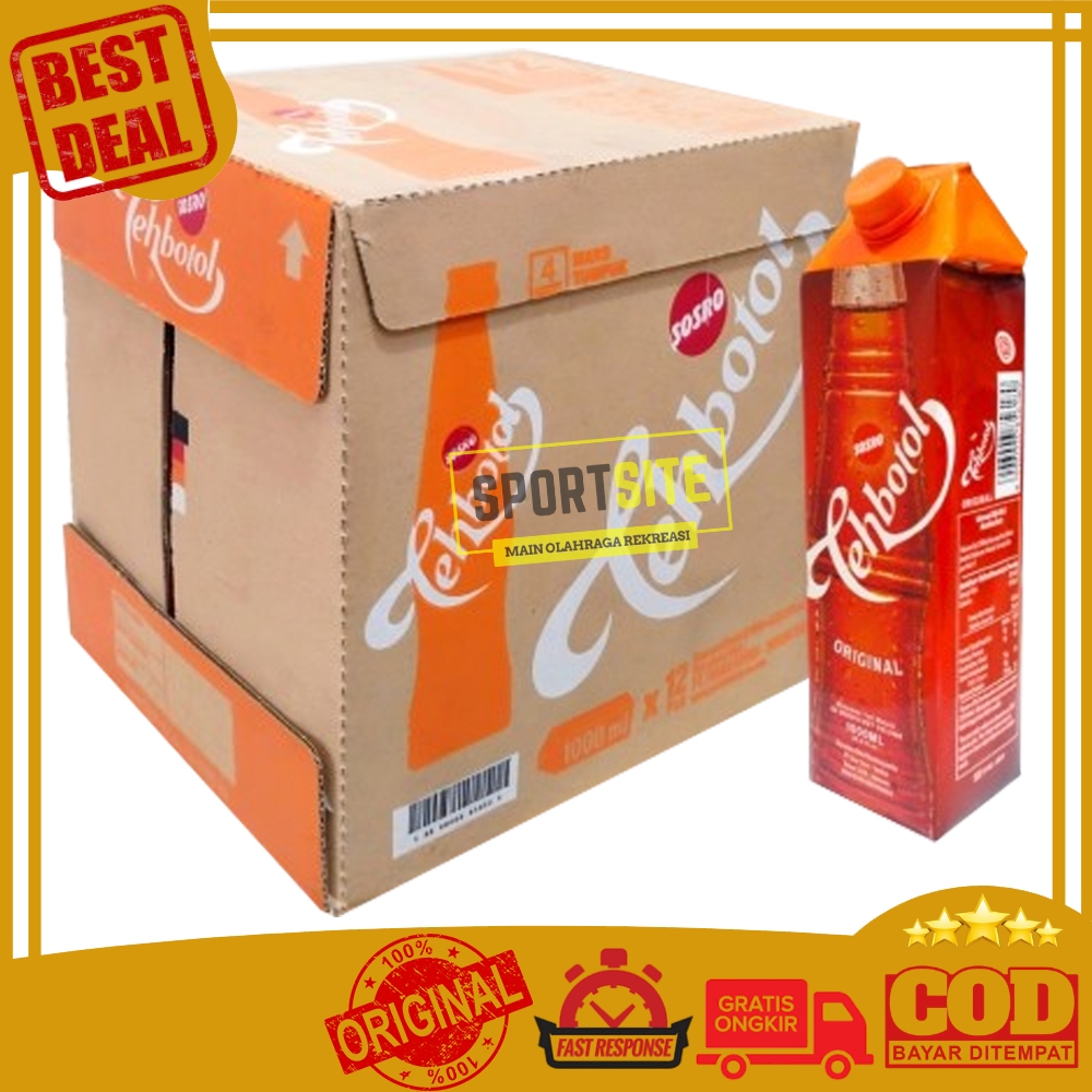 Jual Teh Botol Sosro Kotak 1000 ml TehBotol 1000ml Dus Box Karton isi ...