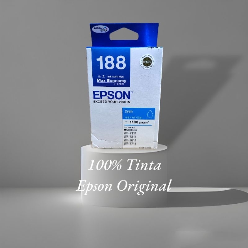 Jual Tinta Epson 188 Cyan for printer tipe WF-7111/WF7611 Original ...