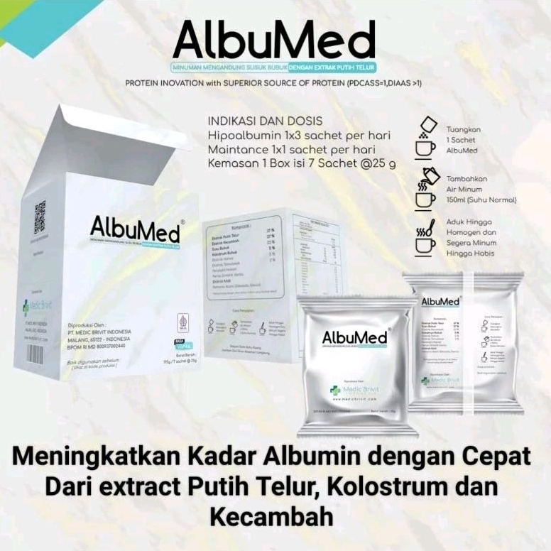 Jual ALBUMED Menaikkan Albumin dengan cepat (Putih Telur, Colostrum dan ...