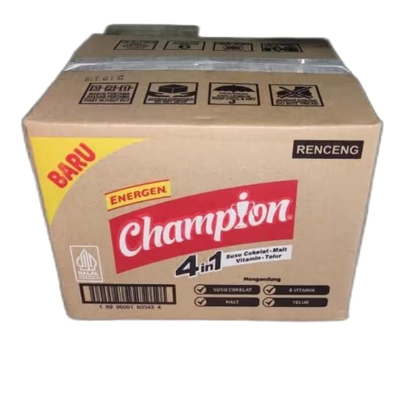 Jual Energen Susu Champion 1dus isi 120pcs 12sachet | Shopee Indonesia