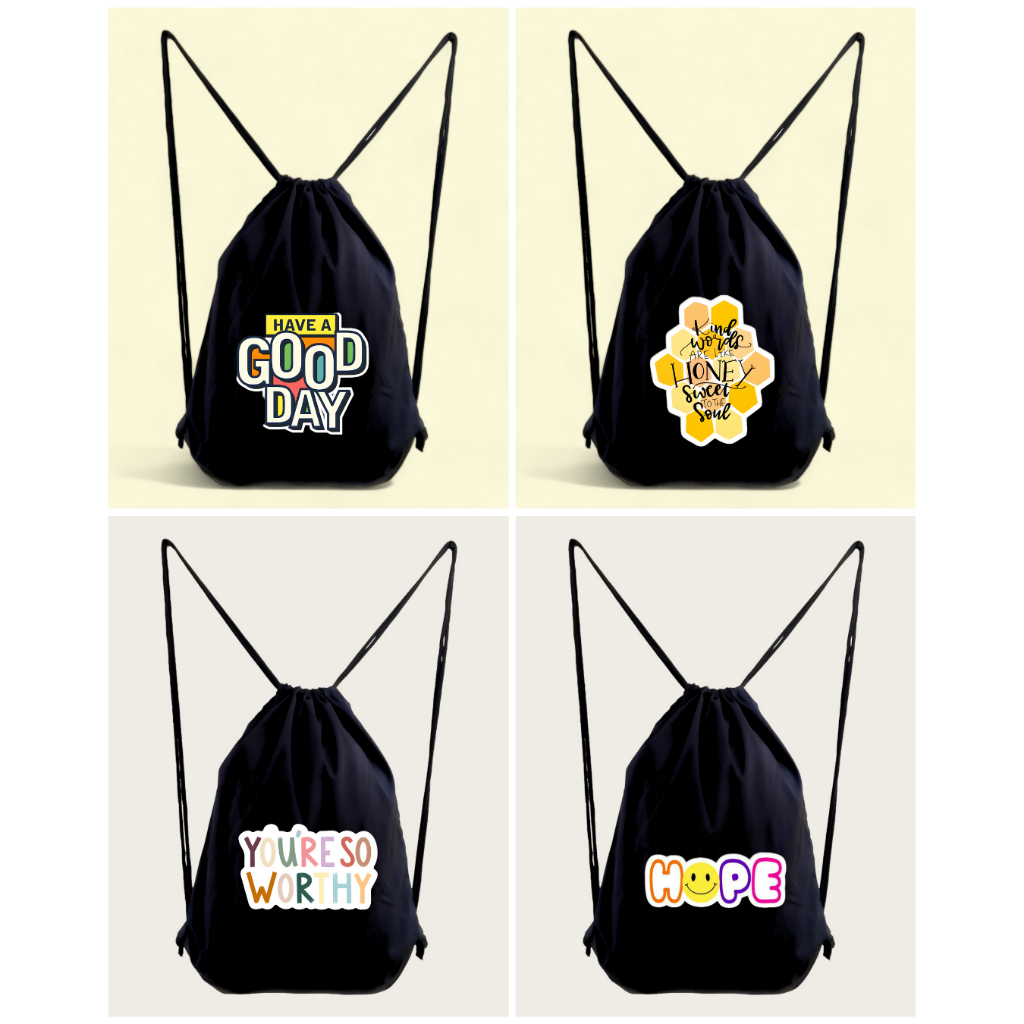 Jual STRINGBAG Limited edition tas ransel serut sablon bahan halus premium drawstring (PART 1 ...