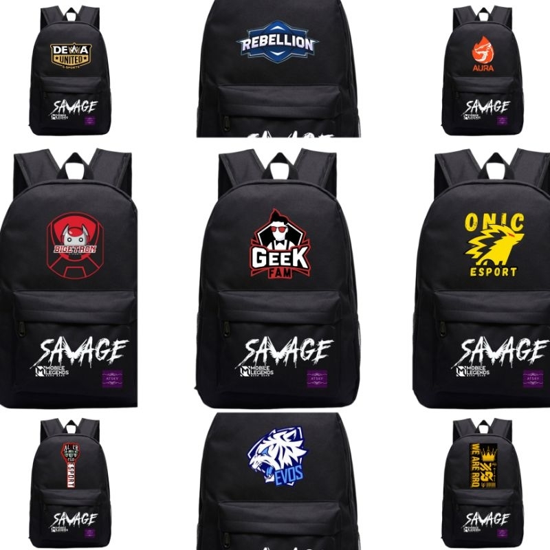 Jual Tas Ransel backpack Premium ATSKY Team Esport Mobile legend RRQ ...