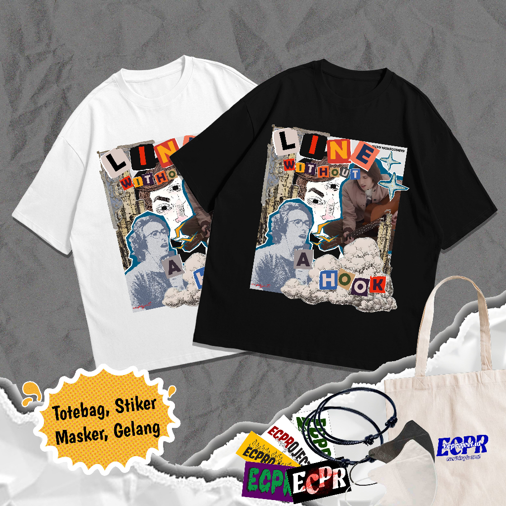 Jual [KOMIK VERSION] KAOS LINE WITHOUT A HOOK - OVERSIZE COTTON COMBED ...