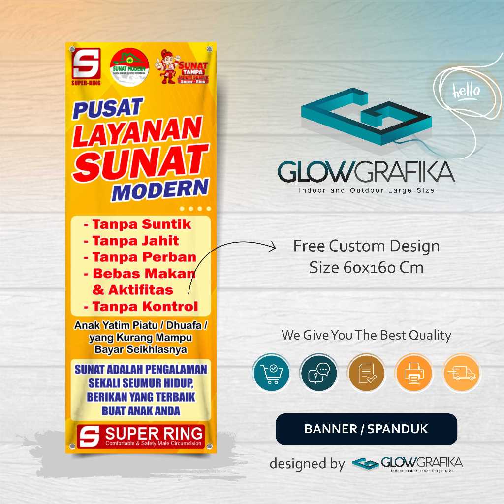 Jual Cetak Spanduk Banner Pusat Layanan Sunat | Shopee Indonesia
