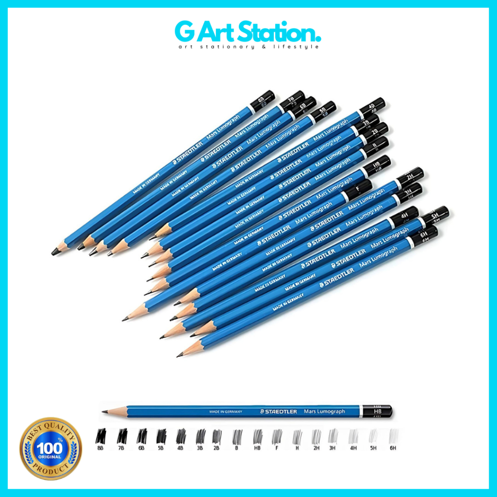 Jual STAEDTLER Mars Lumograph Graphite Pencil - Pensil Graphite | Shopee Indonesia
