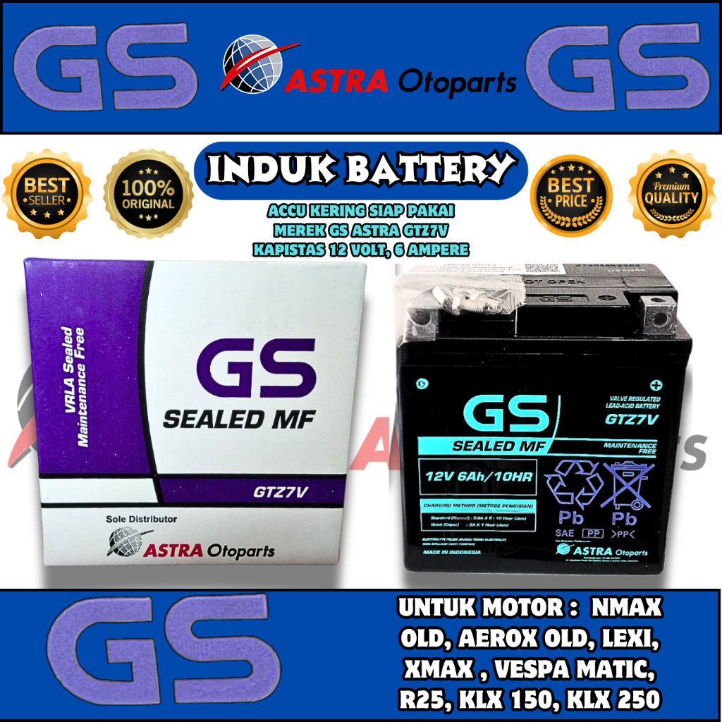 Jual AKI MOTOR NMAX OLD NMAX LAMA AEROX OLD AEROX NEW ABS LEXI VESPA ...