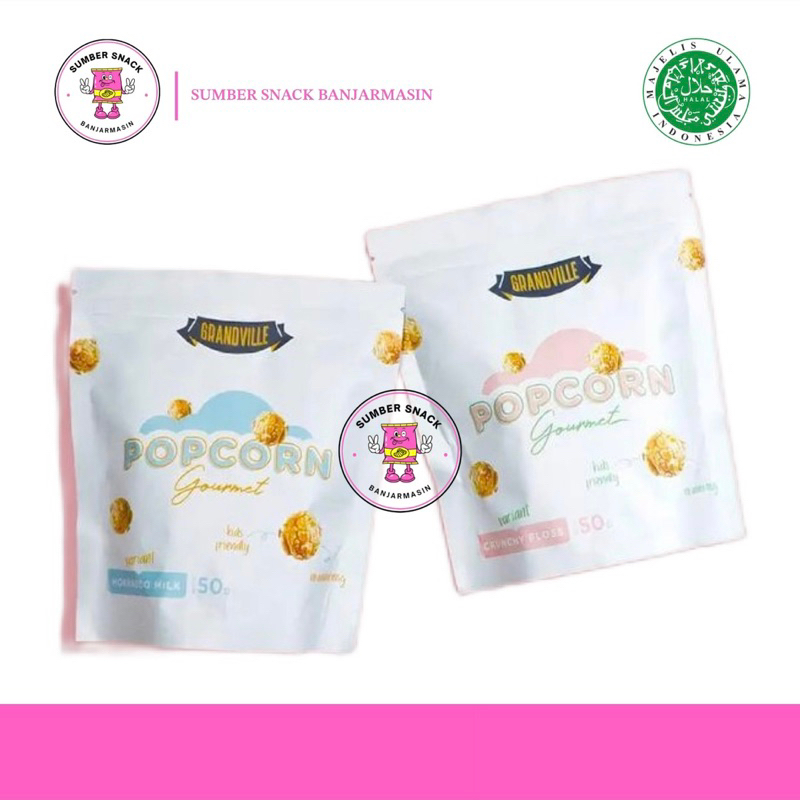 Jual Grandville Popcorn Gourmet (2 Varian Rasa) (50g) | Shopee Indonesia