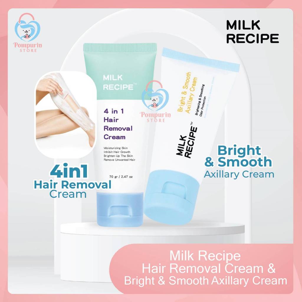 Jual Milk Recipe 4in1 Hair Removal Cream / Bright & Smooth Axillary ...