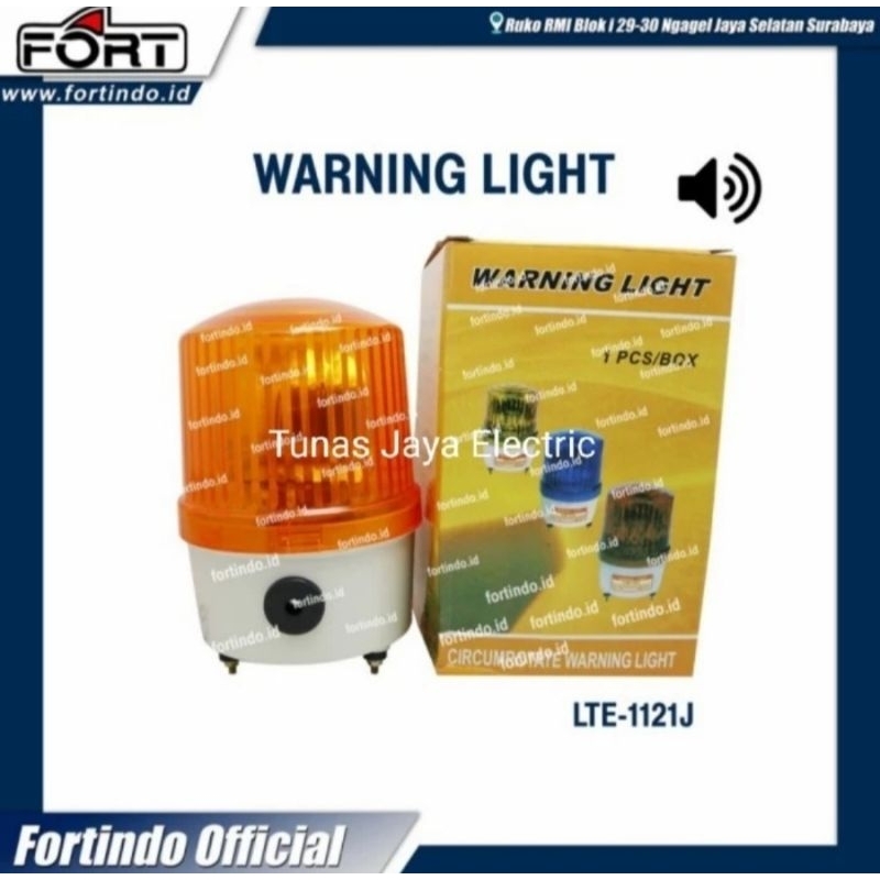 Jual Warning Light / Lampu Rotary 5" with Buzzer TYPE LTE-1121J FORT ...