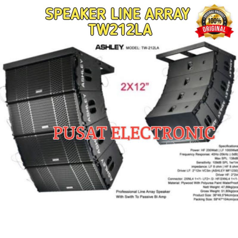 Jual Speaker Line Array Ashley Tw212la Original | Shopee Indonesia