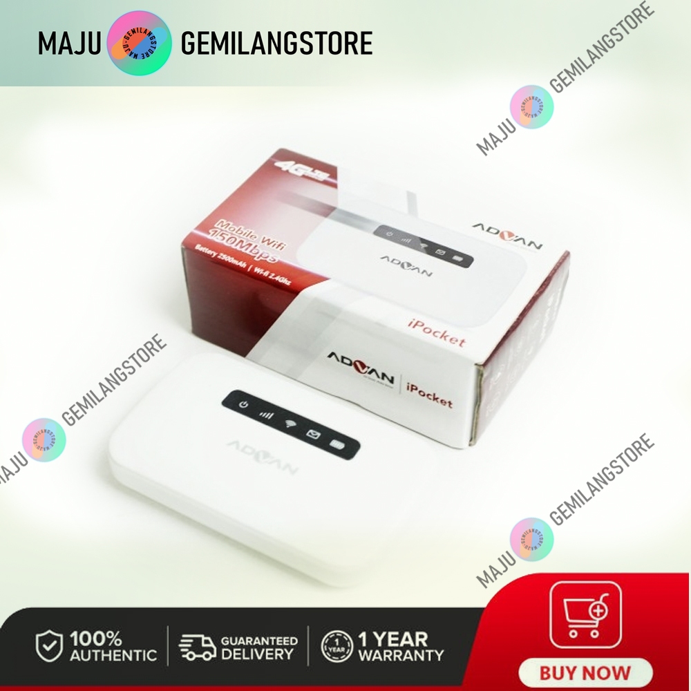Jual ADVAN iPocket MIFI MF01 Unlock All operator Baterai 2500 mAh modem ...