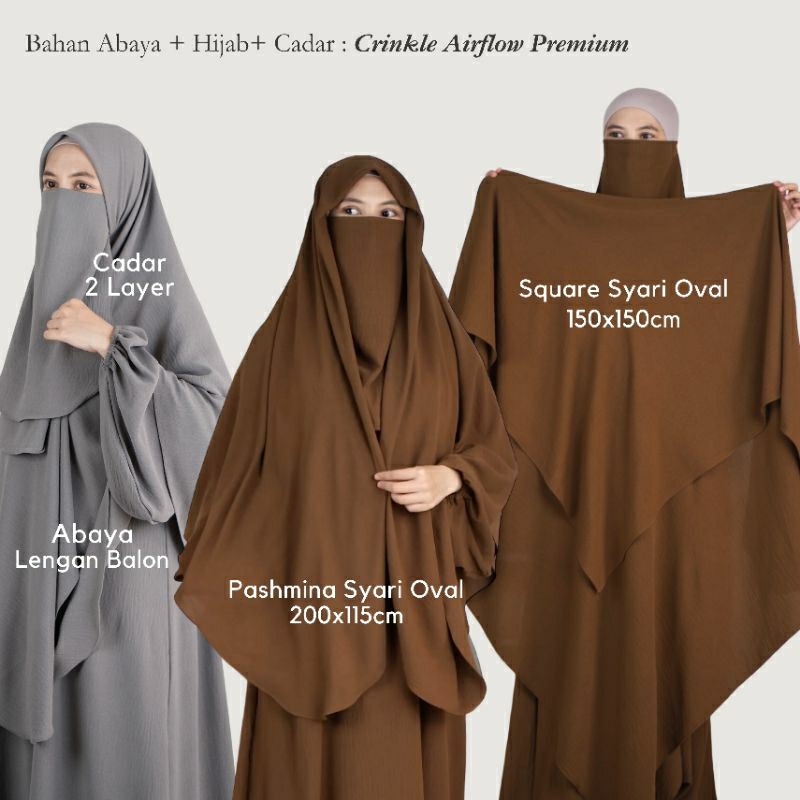 Jual Safa Set / abaya set / syari set | Shopee Indonesia