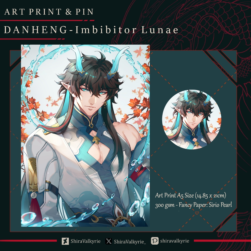 Jual HSR Honkai Star Rail - Danheng Imbibitor Lunae Art Print | Shopee ...