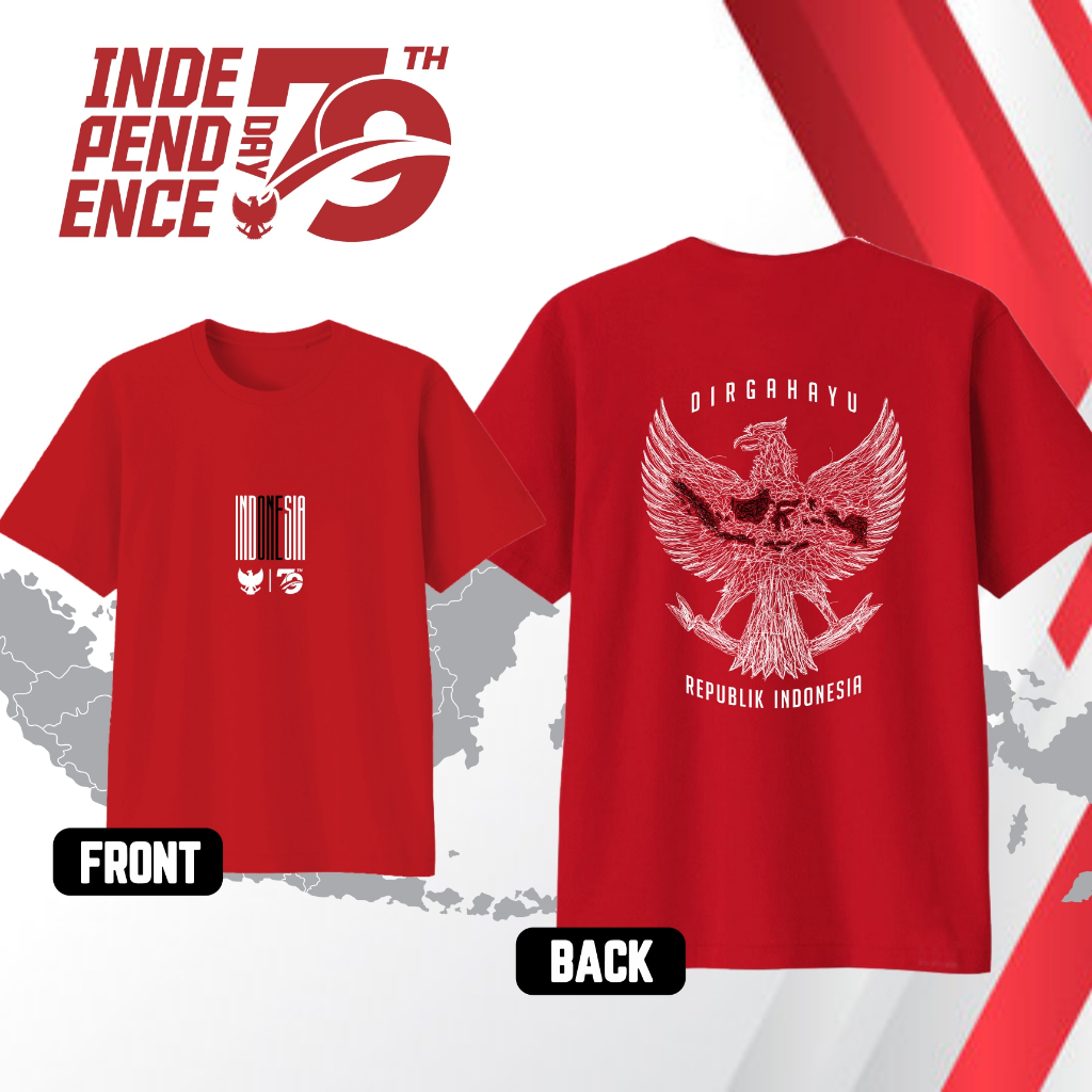 Jual Kaos KEMERDEKAAN INDONESIA 79 | GARUDA | Non Official | Cotton 30 ...