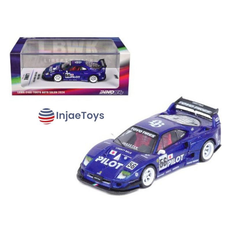 Jual Inno 1/64 LBWK F40 Tokyo Auto Salon Blue Pilot #56 Inno64 | Shopee ...