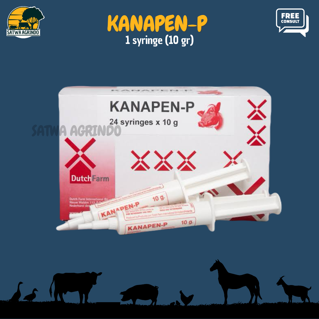Jual KANAPEN P 10 ml - Ecer Obat Mastitis Laktasi Like Biomycin ...