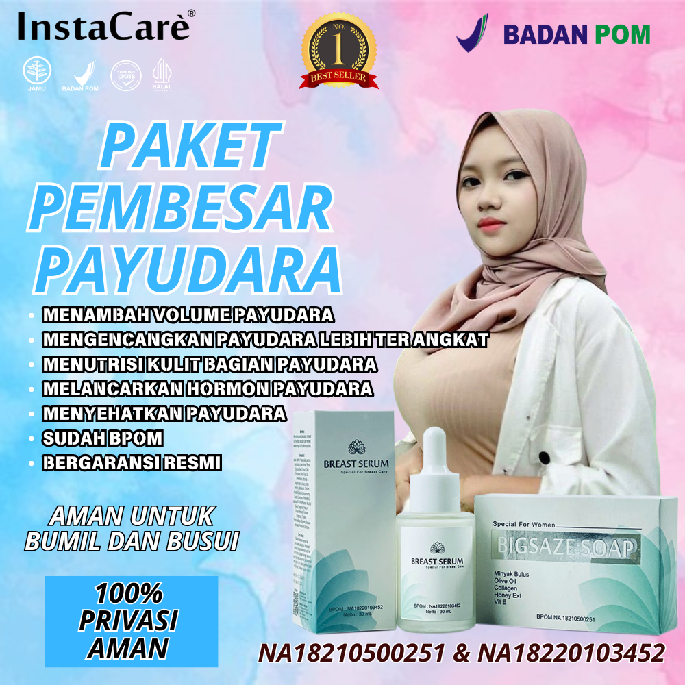 Jual Paket Pembesar Dan Pengencang Payu Dara Instacare Breast Serum Dan