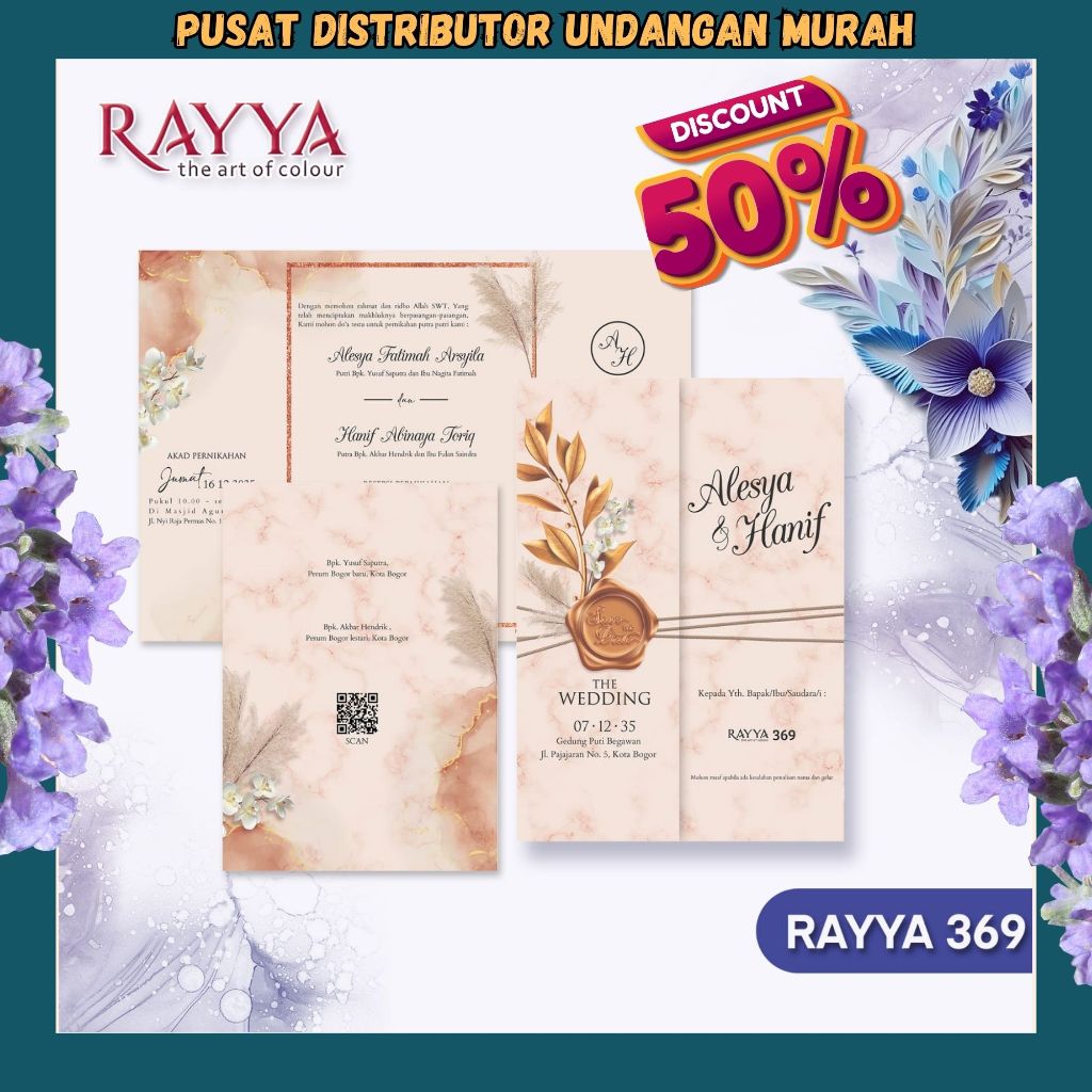 Jual Blangko Undangan Rayya 369| Blangko Undangan Murah | Blangko ...