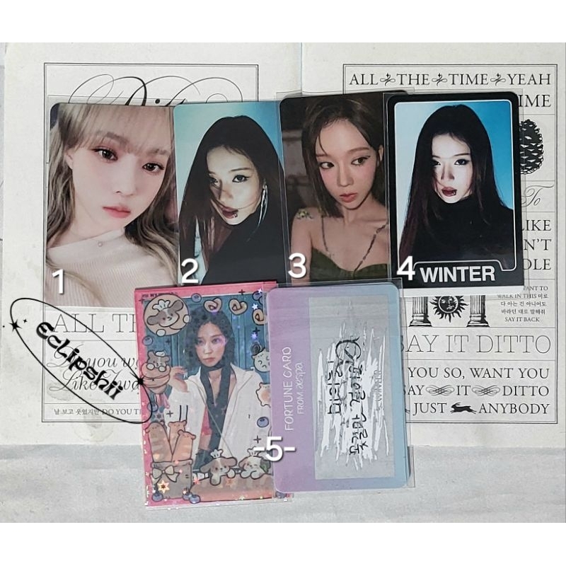 Jual [ OFFICIAL ] Photocard pc aespa winter, Photocard winter boboan ...