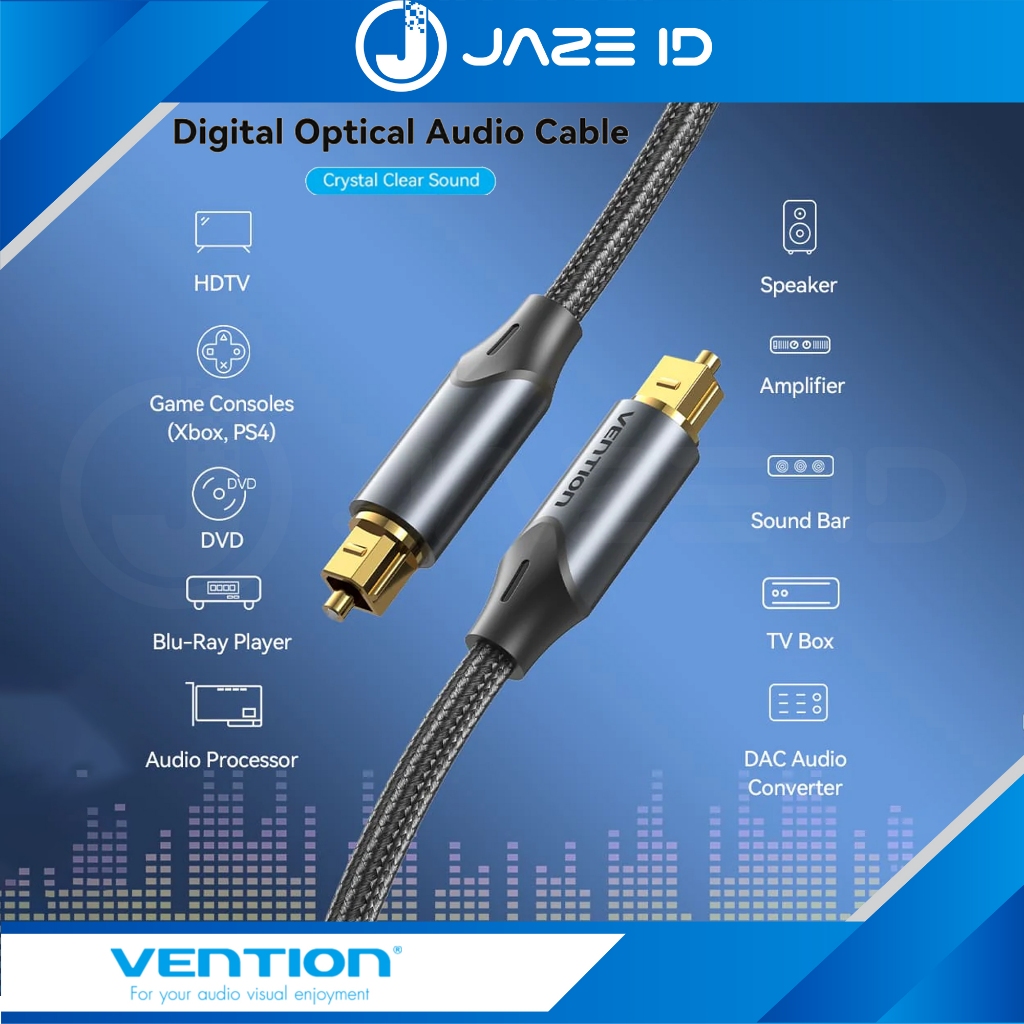 Jual Vention Kabel Audio Digital Optical Toslink Audio Optik Optic 5m ...