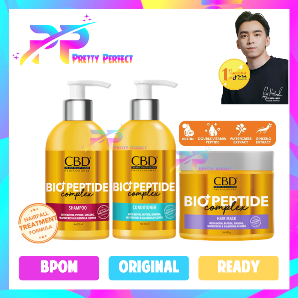 Jual CBD Bio+Peptide Complex Hair Mask / Shampoo / Conditioner | Shopee Indonesia