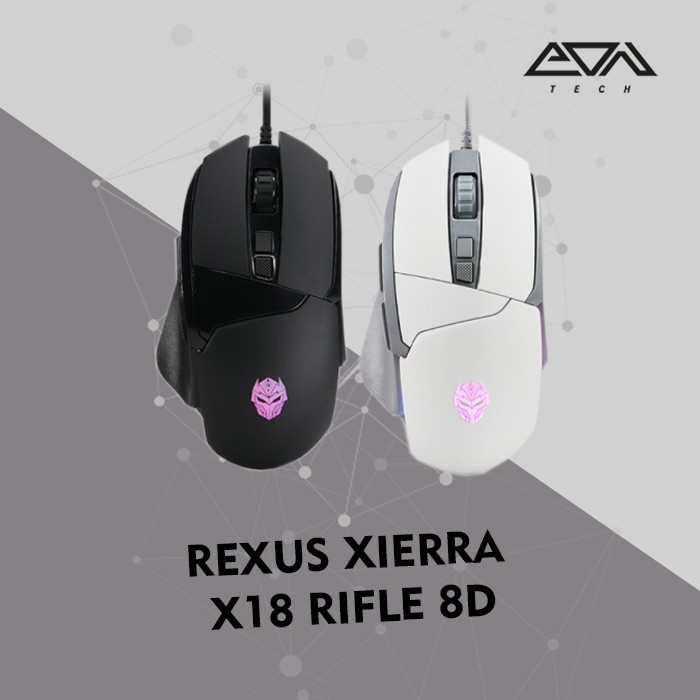 Jual Rexus Xierra X18 RIFLE 8D Gaming Mouse | Shopee Indonesia