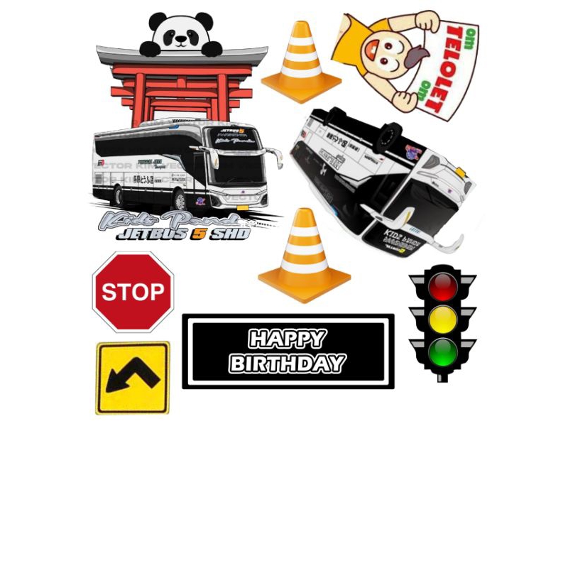 Jual topper cake telolet gratis tambah nama usia dan foto | Shopee ...