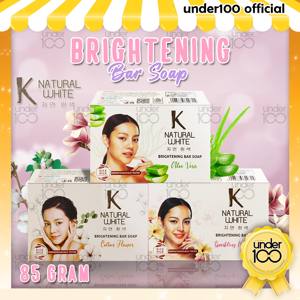 Jual Under100 ~ K Natural White Brightening Bar Soap 85g | Cotton ...
