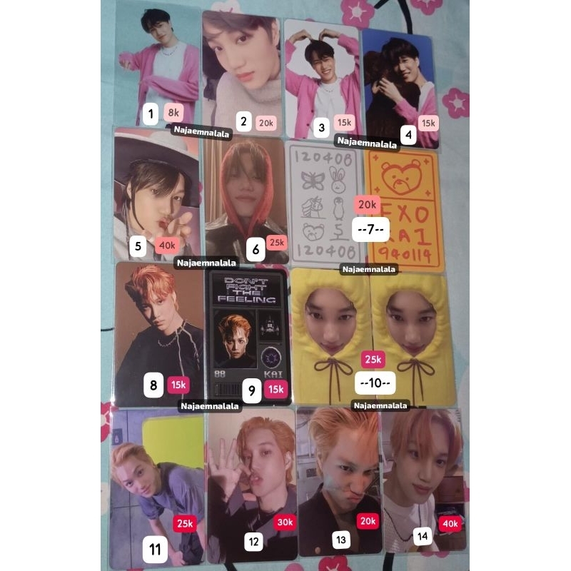 Jual Photocard Kai Exo Official Pc Kim Jongin | Shopee Indonesia