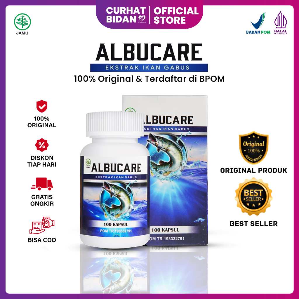 Jual Herbal Albucare Vitamin dan Suplemen Untuk Obat Luka Bekas Budug ...