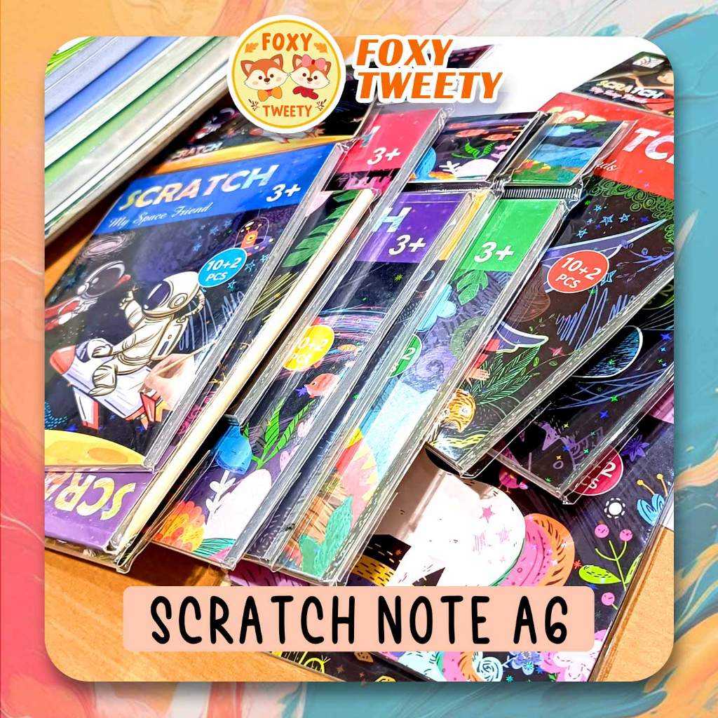 Jual Buku Magic Scratch Book A6 Isi 10+2 Polosan Dengan Berbagai Gambar ...