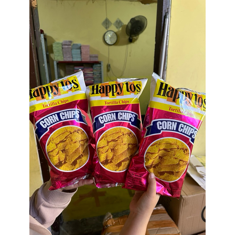 Jual HAPPY TOS MERAH - HAPPY TOS CORN CHIPS MERAH/HIJAU 140GR EXP 2025 ...
