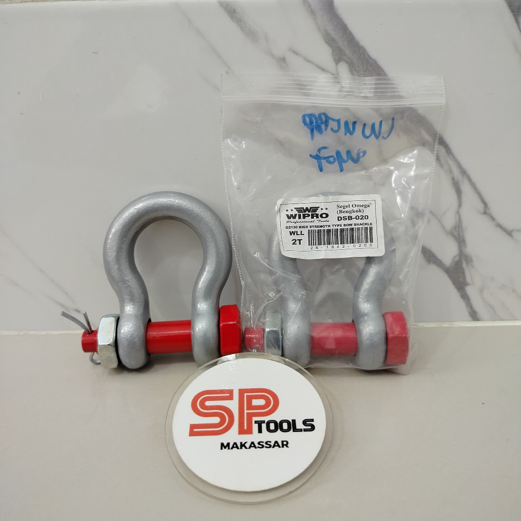 Jual SHACKLE OMEGA / ZEGEL / SEGEL KLEM SELING SLING 1/2" 1/2 INCH 2 ...