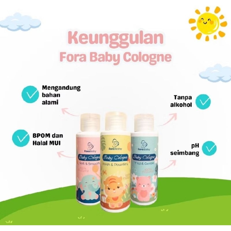 Jual FORA natures baby colonge parfum bayi natural 100ml | Shopee Indonesia
