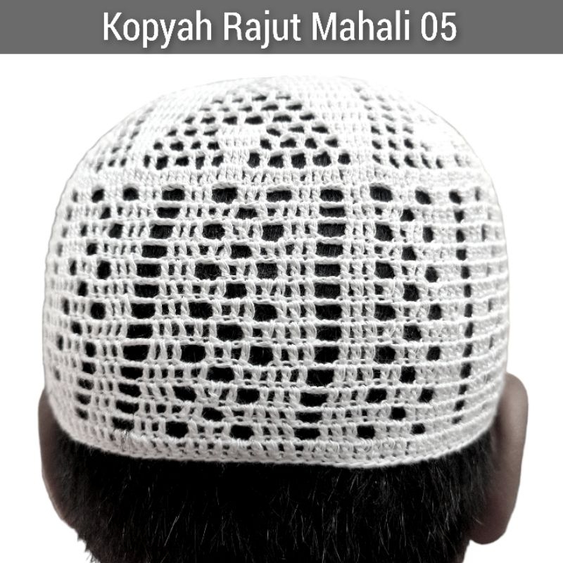 Jual Kopyah Rajut Mahali Mahalli Putih Premium All Size | Shopee Indonesia