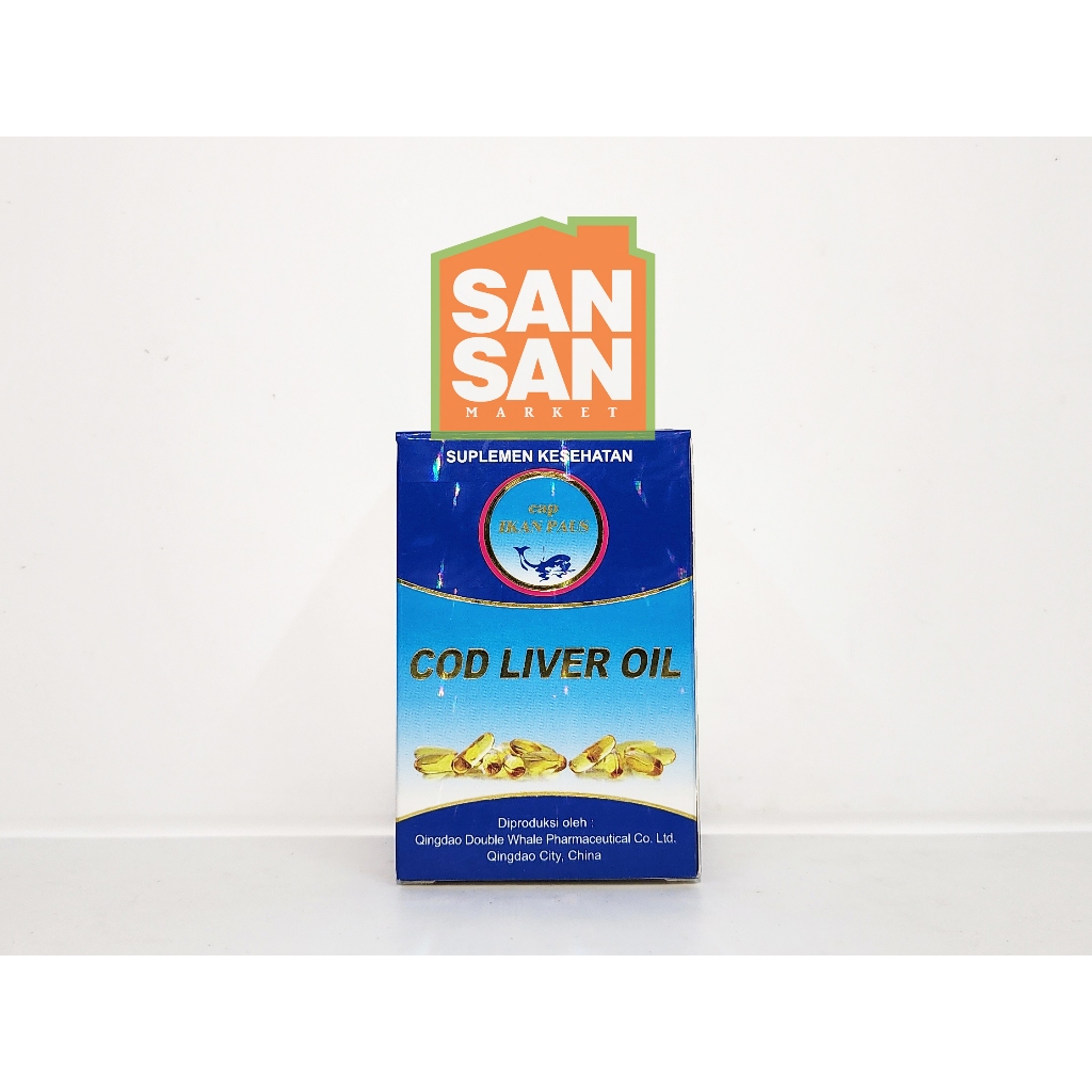 Jual SAMCO Cod Liver Oil Cap Ikan Paus isi 100 kapsul - suplemen minyak ...