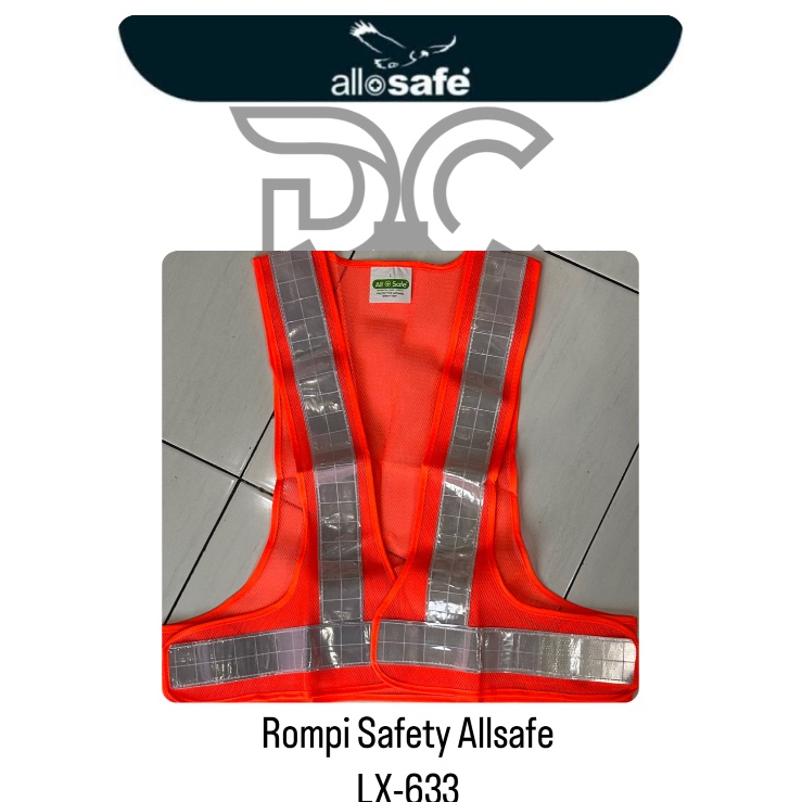 Jual Rompi Safety Jaring Model V Allsafe / Safety Vest Allsafe | Shopee ...