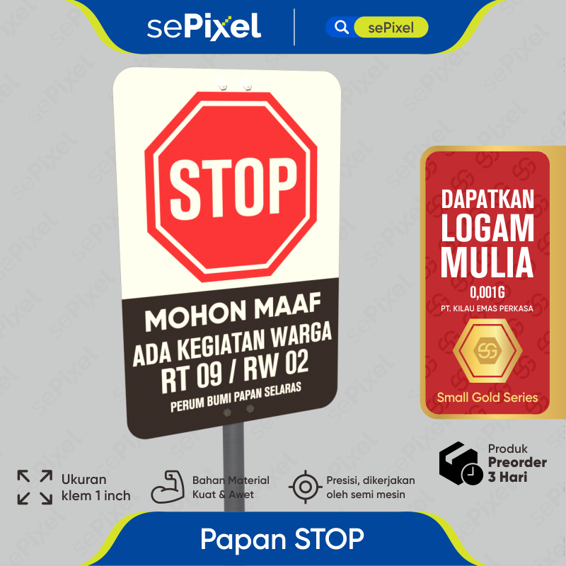 Jual Rambu Plang STOP Kegiatan warga | Shopee Indonesia