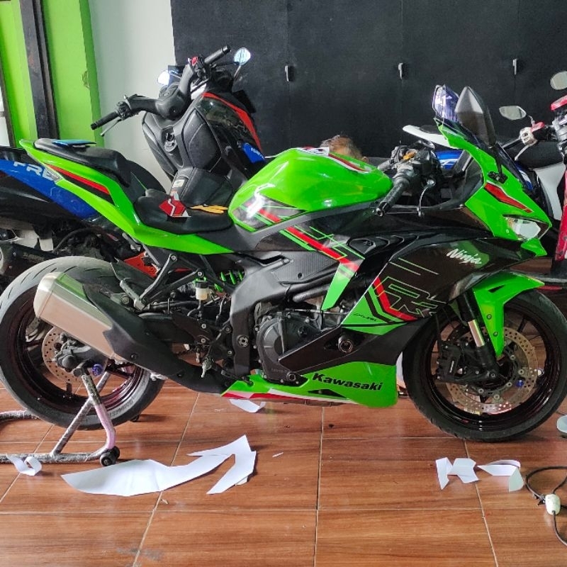 Jual Stiker Striping Ninja Zx25r Livery Zx4rr / Decal Motor Kawasaki ...