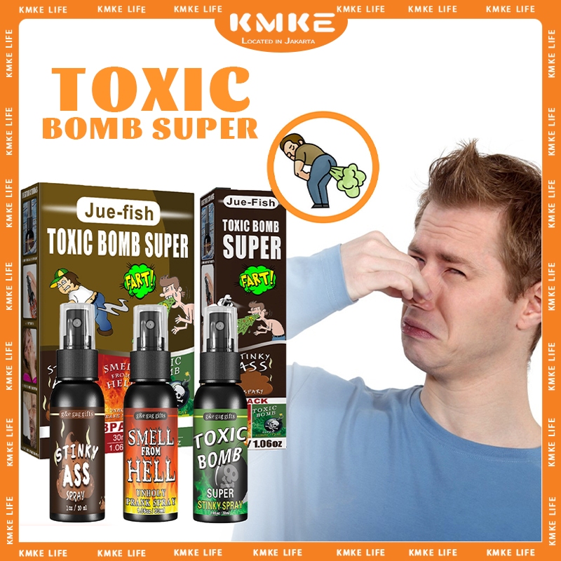 Jual Trending Fart Spray Smelly Fart Stinky Ass Spray Prank Gag Toy ...