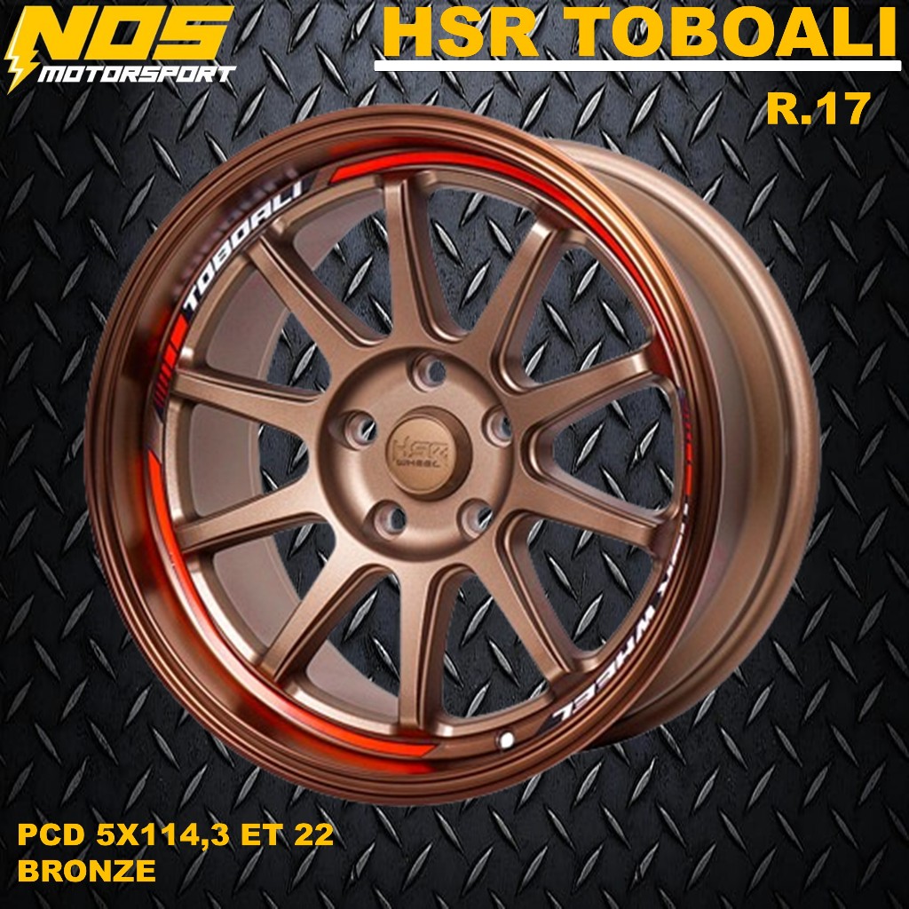 Jual VELG MOBIL R17 HSR TOBOALI LEBAR 8,5 PCD 5X114,3 FOR INNOVA RUSH ...
