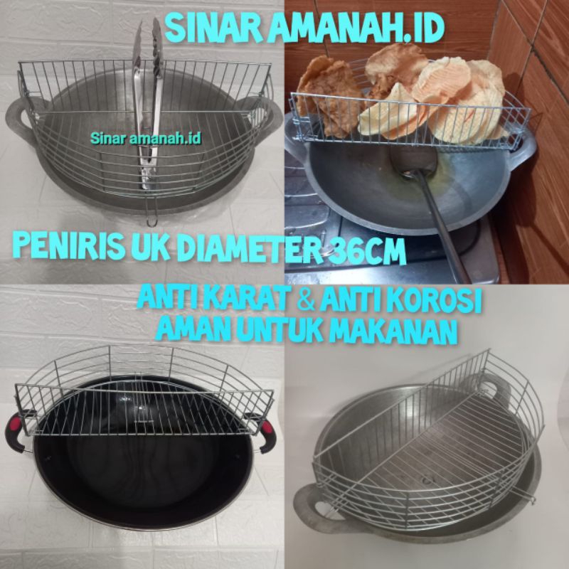 Jual Peniris Gorengan Di wajan Size Diameter 36cm Tirisan Minyak Untuk ...