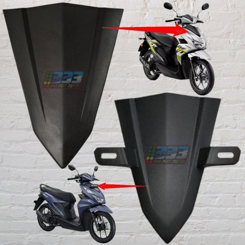 Jual cover front top dasi buta dudukan nopol depan beat new deluxe street K1A 2020 2021 2022 ...
