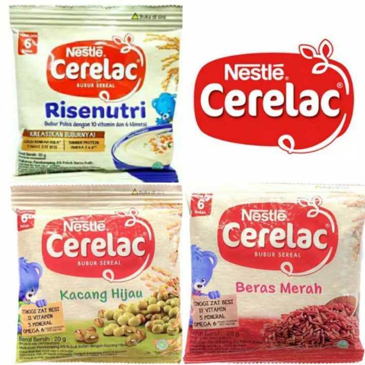 Jual CERELAC SACHET 20G 1 RENCENG ISI 8PCS BUBUR BAYI MPASI BAYI/BUBUR ...