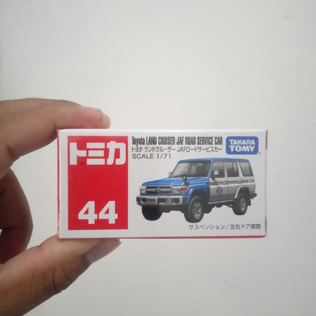 Jual Tomica no 44 Toyota Land JAF Road Service Car Takara Tomy koleksi Diecast mobil | Shopee ...